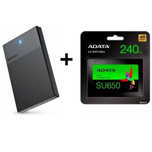 Hd Externo - Ssd Adata SU650 240gb + Case Usb 3.0 Sata 3 - SSD - Magazine Luiza