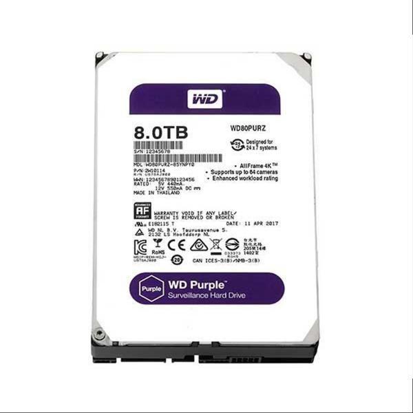HD Western Digital Purple 8TB 5640RPM 128MB Cache Sata - WD84PURZ ...