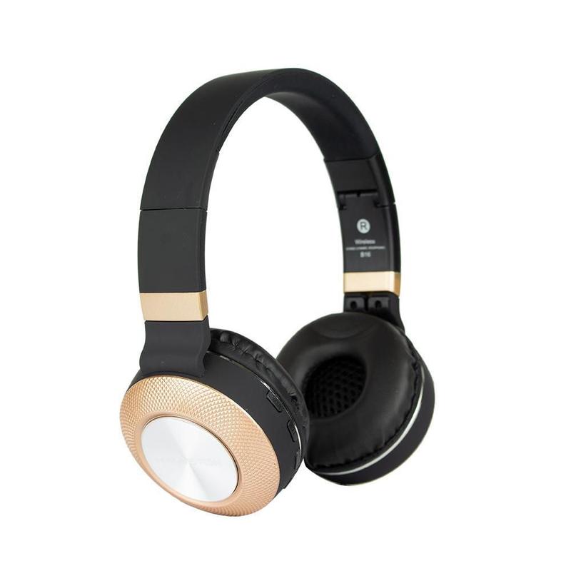 Headphone Fone de Ouvido Estéreo Bluetooth Sem Fio Metal Super Bass B16 ...
