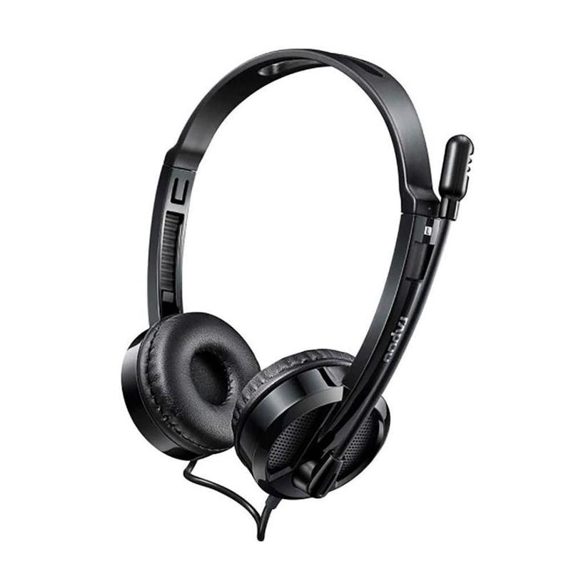 Headset 3.5MM Preto H100 RA019 1 UN Rapoo - MULTILASER - Headset com ...