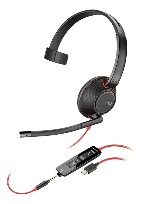 Headset Blackwire C5210 Mono Usba Plantronics - Headset com Fio ...