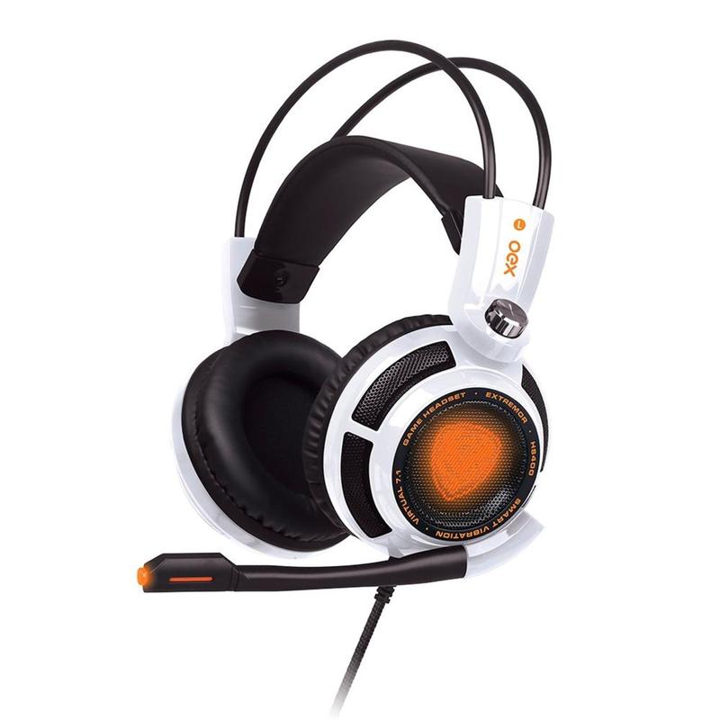 Headset extremor branco com preto - oex - Newex - Headset com Fio ...
