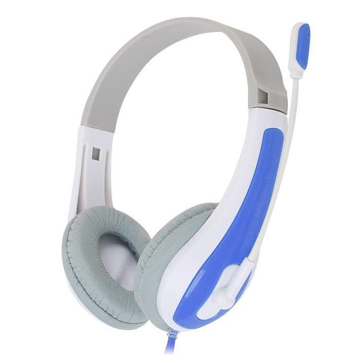 Headset Fone de Ouvido C/ Microfone P2 Escritório Games Azul - Newlink ...