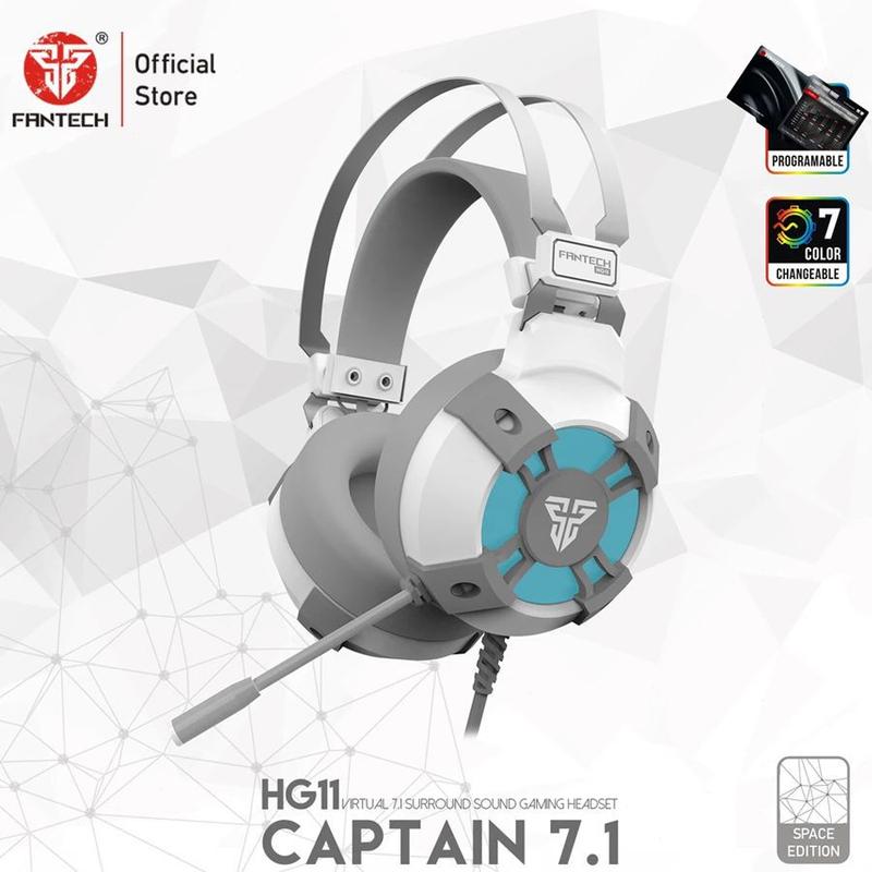 Headset Gamer Captain 7.1 USB Space Edition Fantech HG11 - Headset ...