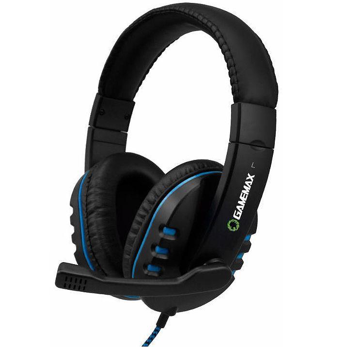 Headset Gamer com Microfone P2 Gamemax Hero HG333 B Preto com Azul ...