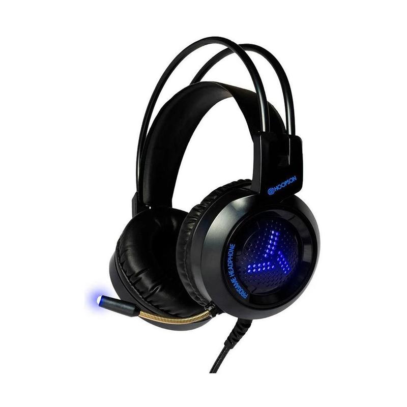 Headset Gamer Led Azul Usb F-100-AZ Hoopson - Headset Gamer - Magazine ...