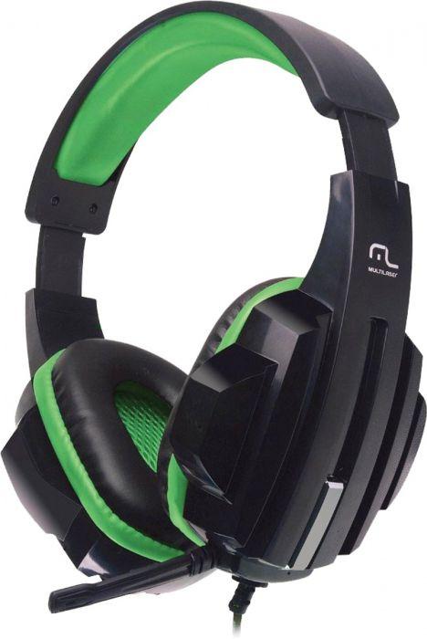 Headset Gamer Multilaser P2 Preto/Verde PH123 - Headset Gamer ...
