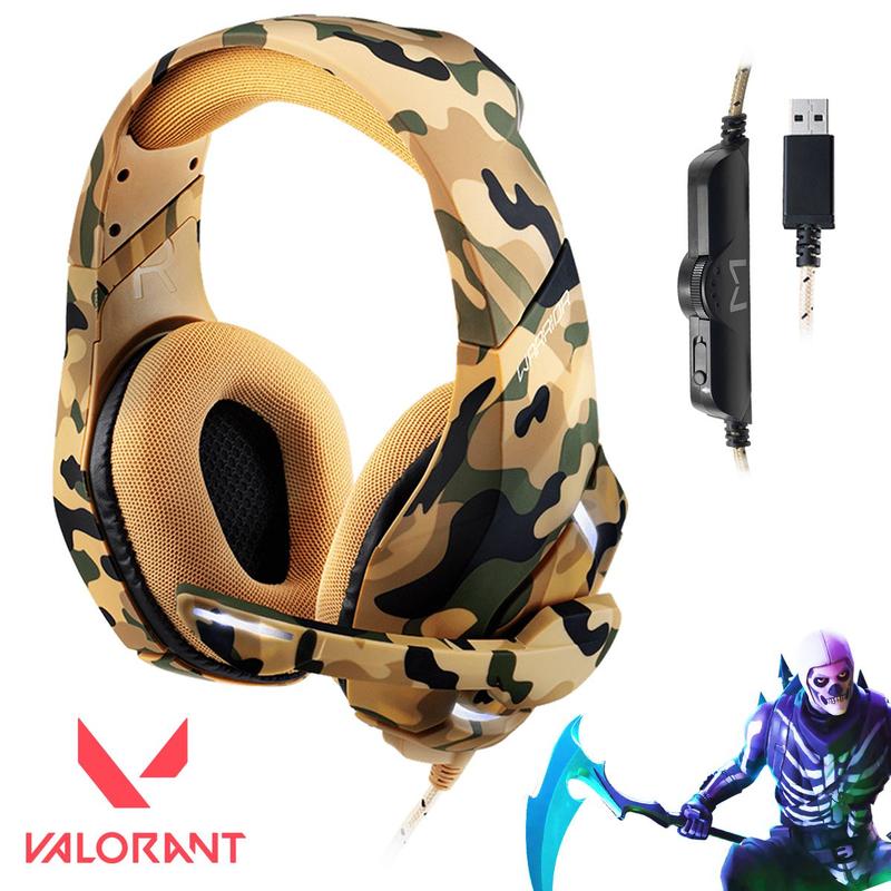 Headset Gamer Usb Camuflado Warrior Straton Com Led - Ph305 - Headset ...