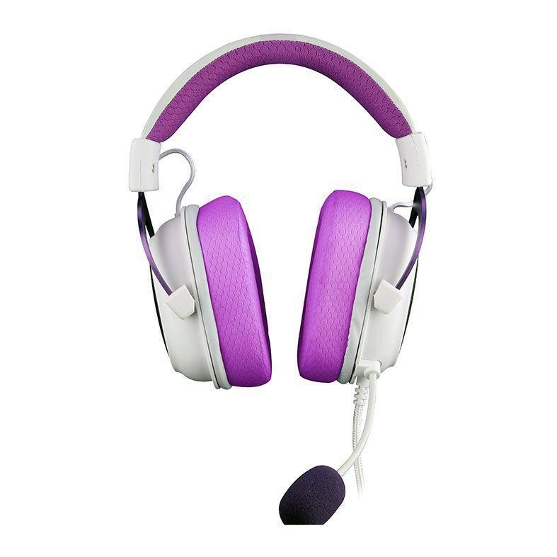 Headset gamer zeus x branco com roxo rgb - REDRAGON - Headset Gamer ...