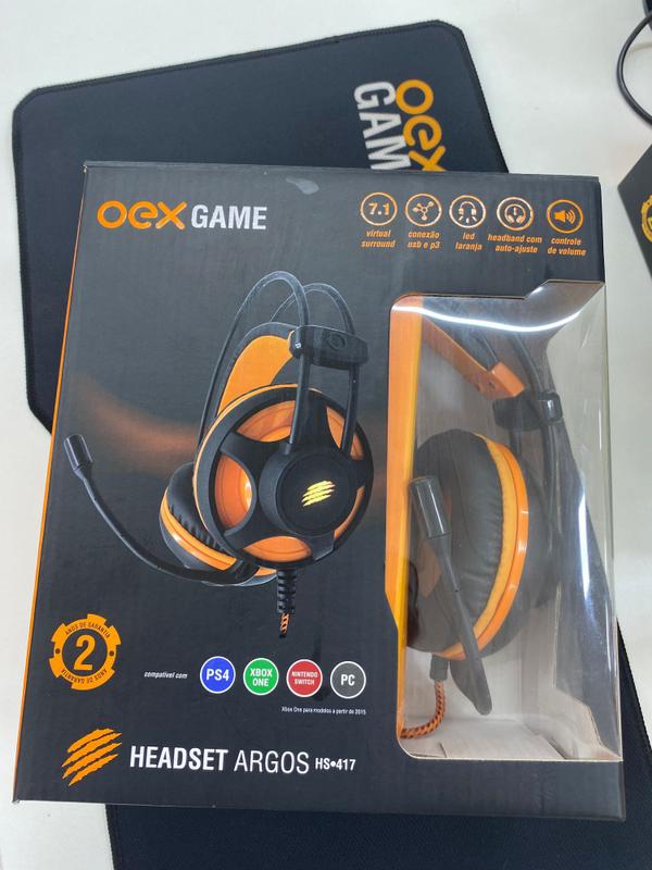 Headset oex argos gamer - Headset Gamer - Magazine Luiza