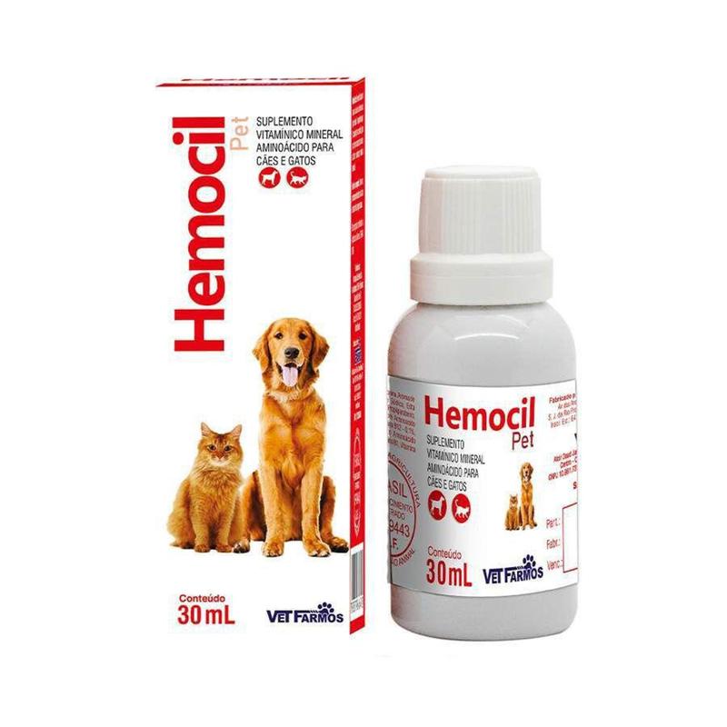 Hemocil pet para cães e gatos 30ml - vetfarmos - Antipulga e ...