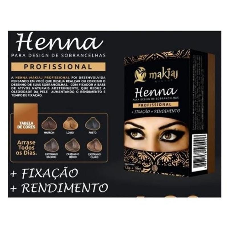 Henna egipcia - EGÍPCIA MAKEUP 20 - Tinta e Henna para Sobrancelhas ...