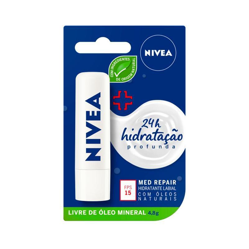 Hidratante Labial Nivea Med Repair Reparação Intensiva 4,8g - Protetor ...