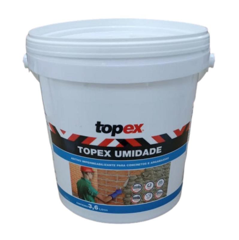 Hidrofugante Anti Umidade Galão 3,6 Litros Topex - Aditivo ...