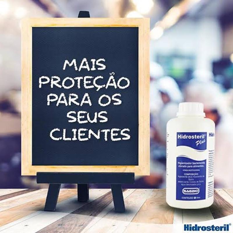 Hidrosteril germicida 1 caixa com 5 frascos de 1 litro - Frasco de ...