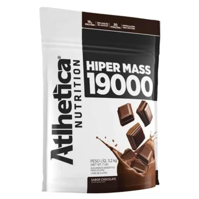 Hiper Mass 19000 Chocolate 3,2Kg - Atlhetica Nutrition - Hipercalórico ...
