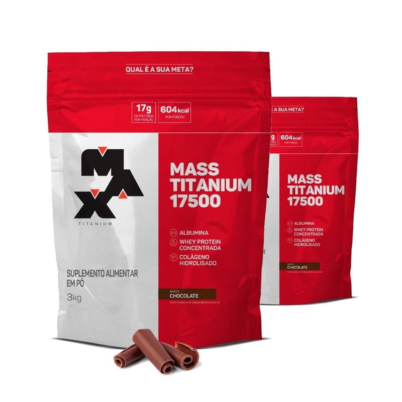 Hipercalórico Max Titanium 3kg Mass 17500 (Ganho de Peso ...
