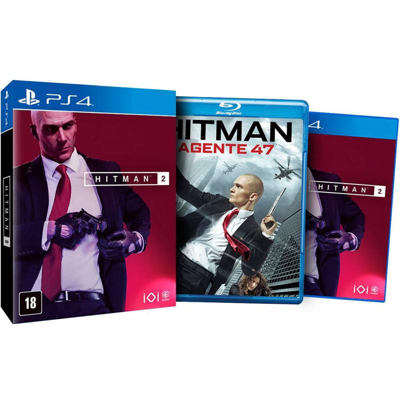 Hitman 2 Edição Limitada com Filme Blu Ray PS4 Mídia Física Lacrado ...