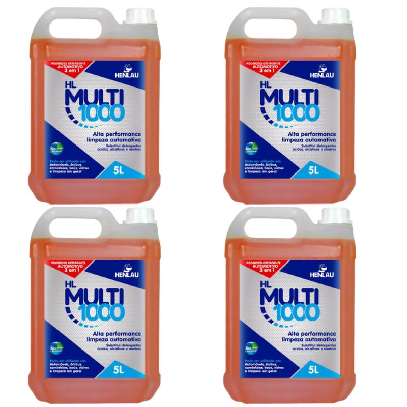 HL Multi 1000 Henlau 4 x 5 lt - Xarope para Bebida - Magazine Luiza