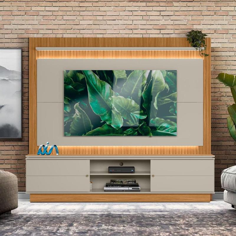 Home Com LED Para Tv 75 Polegadas Nature Off White Petra Flex Shop Jm ...