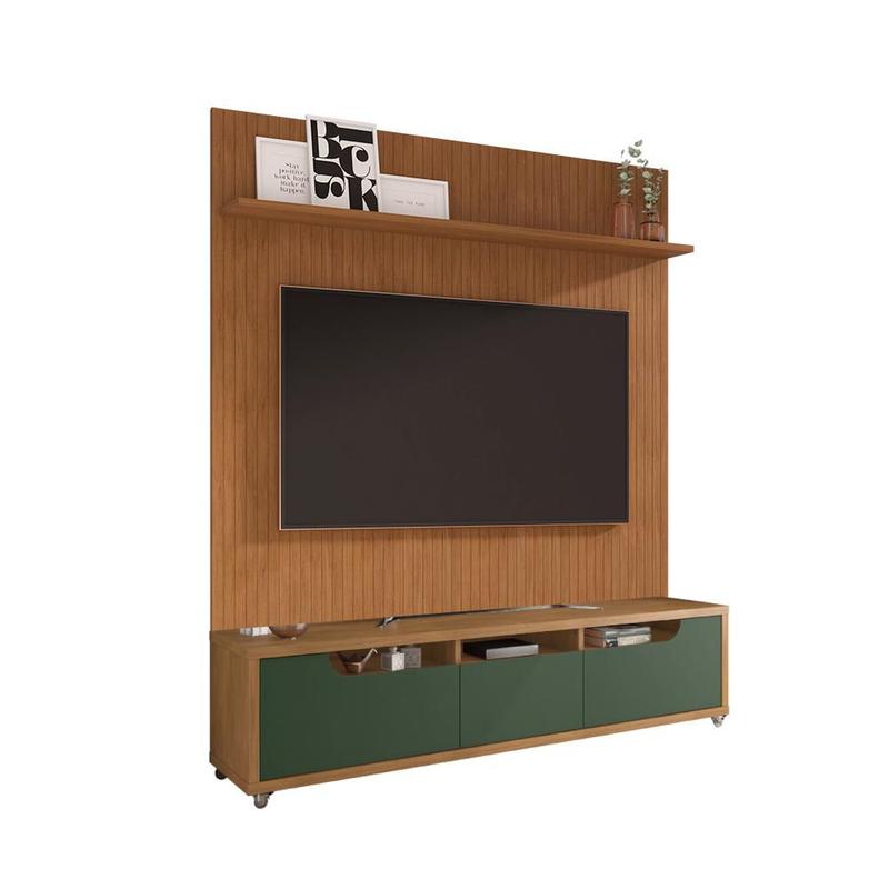 Home Para Tv até 60 Polegadas Irving Cedro Verde Oliva - Casa D ...