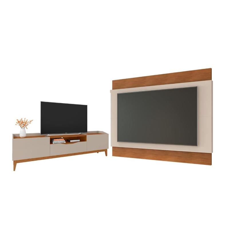 Home Para Tv até 60 Polegadas Leeds Cedro Off White - Casa D - Home ...