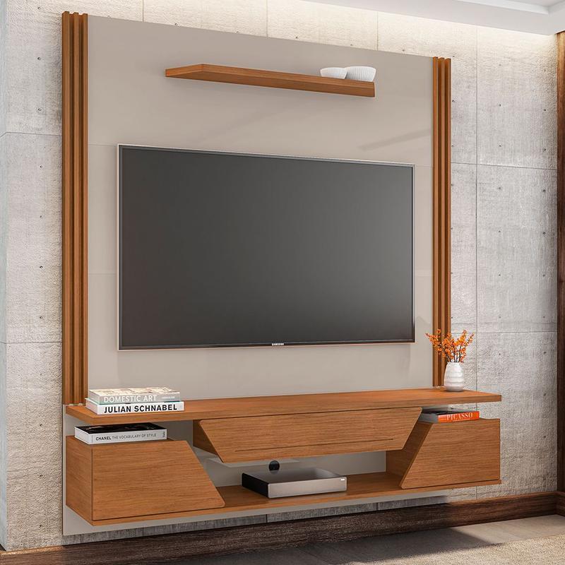 Home para TV até 60 Polegadas Suspenso 1.8 West Off White Cedro - Casa ...