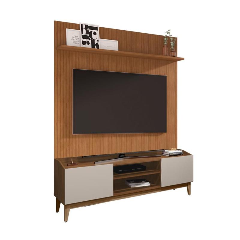 Home Para Tv até 60 Polegadas Warsaw Cedro Off White - Casa D - Home ...