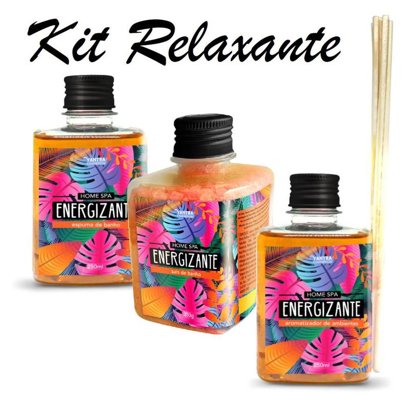 Home SPA Kit com Difusor Aromático Varetas + Sais de Banho + Espuma p ...