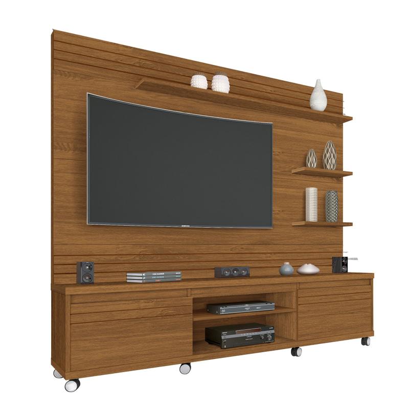 Home Theater Para Tv Até 70 Polegadas Com Rodízios Cedro - GERMAI - Home Theater - Magazine Luiza