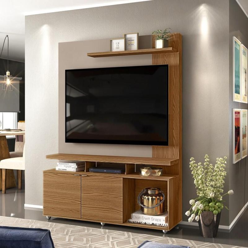 Home Theater Rack Sala de Estar Para TV 50 Polegadas 2 Portas 1 ...