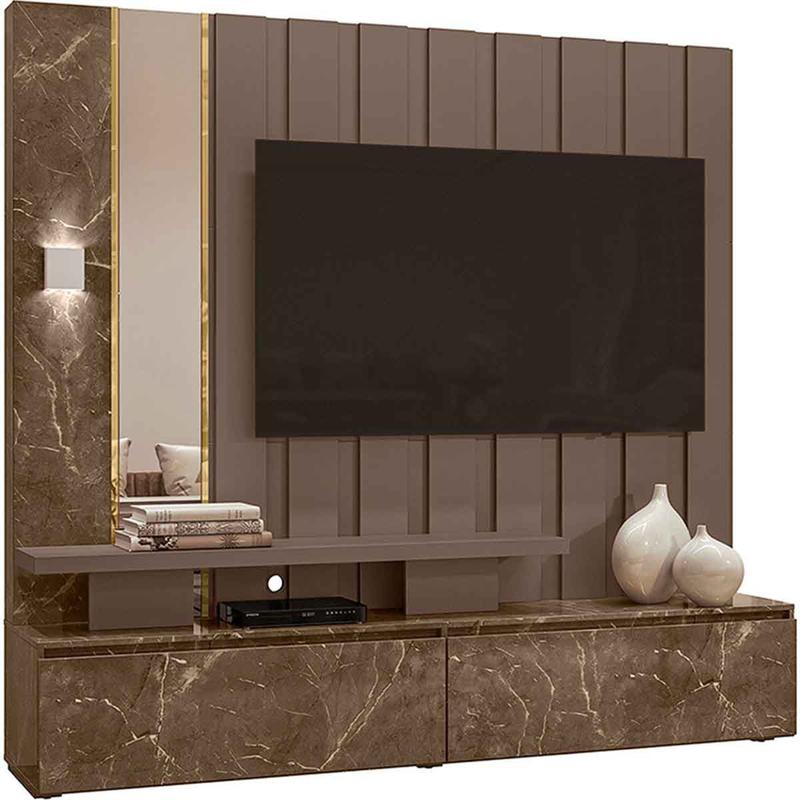 Home Theater Zeus Imperial/Sépia para Tv de até 65" - Madetec - Rack ...