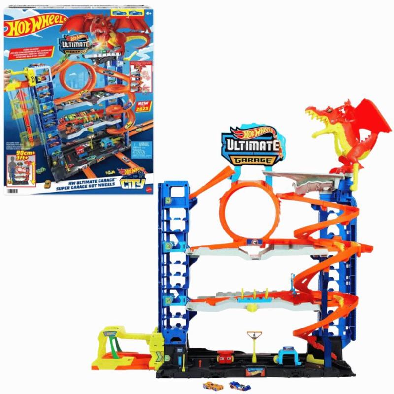 Hot Wheels Pista Mega Garagem Ultimate C/ 2 Carros 4+Mattel - Pistas de ...