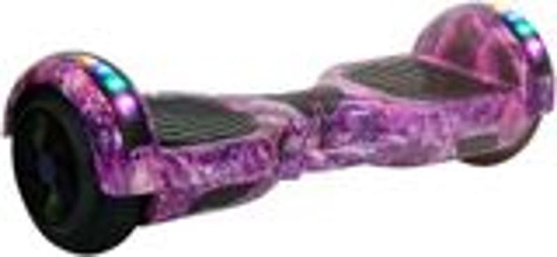 Hover board Skate Elétrico 6.5 Roxo Galáxia Led Bluetooth Com Alça para ...