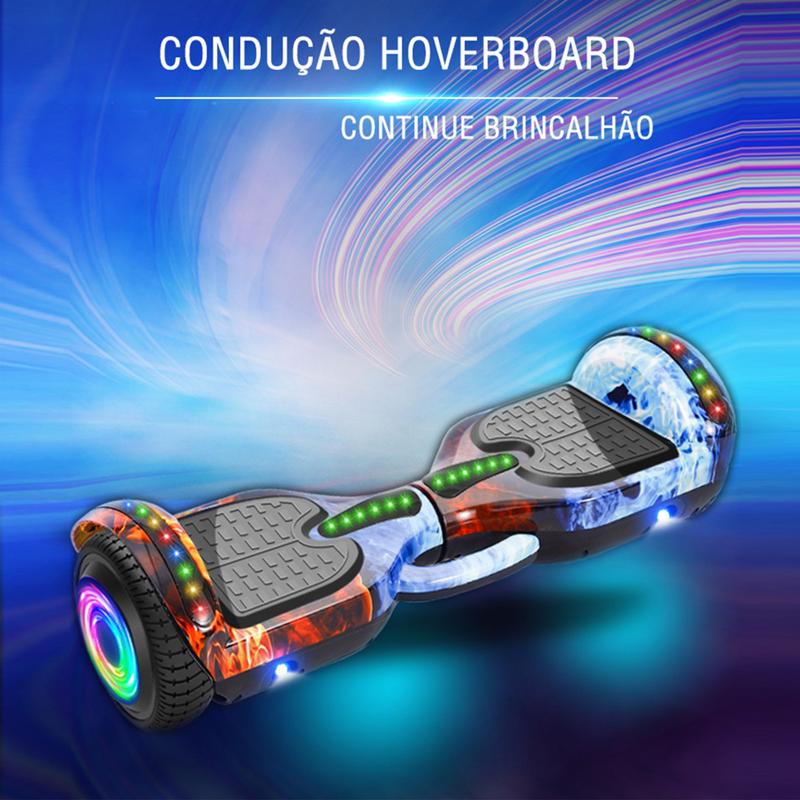 Hoverboard Overboard Infantil Skate Elétrico 6.5" Led Bluetooth Motor Brushless - LURS ...