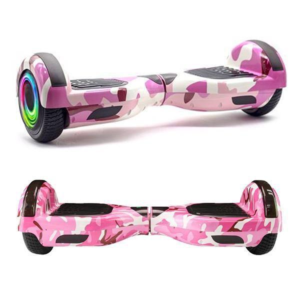Hoverboard Overboard Skate Elétrico Led Rosa Camuflado Nº10 - Smart ...