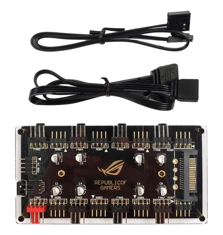 Hub RGB 12V 4 Pinos Multi Fans 3 e 4 Pinos até 8 Fans - Alloyseed - Hub ...