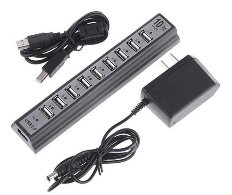 Hub usb adaptador expansor 10 portas 2.0 - Kanup - Hub - Magazine Luiza