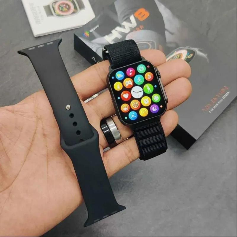 Hw8 Ultra Original Series 8 Smartwatch + 2 Pulseiras Nfc Bluetooth ...