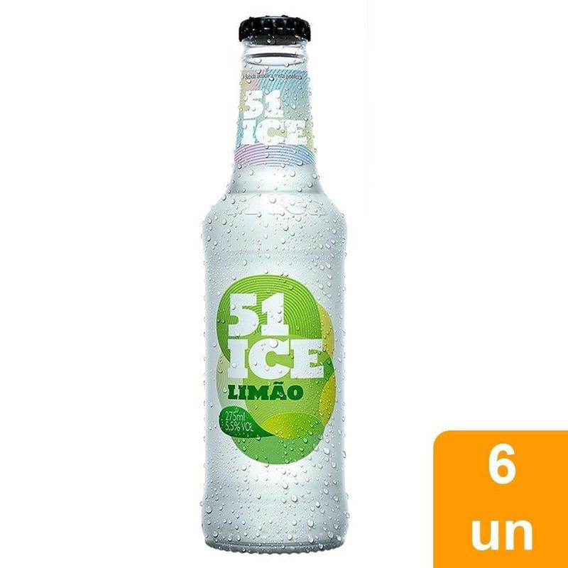 Ice 51 Limão 6x275ml - 51 Ice - Ice - Magazine Luiza