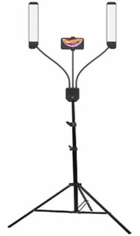 Iluminação Led Ring Light Braço Duplo Articulado + Tripé - AL-45X - Luz ...