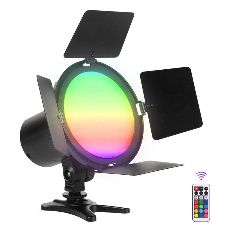 Iluminador LED Equifoto JSL-216 Refletor RGB 12W BiColor 3200K-5600K ...
