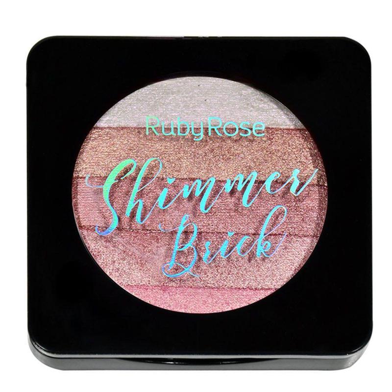 Iluminador Ruby Rose Shimmer Brick - Iluminador Facial - Magazine Luiza