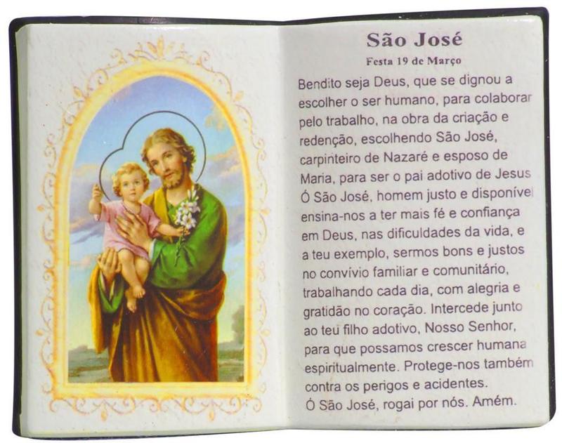 Imagem São José Em Formato Livro Com Porta Caneta - Creative Dist - Imagens de Santos - Magazine ...