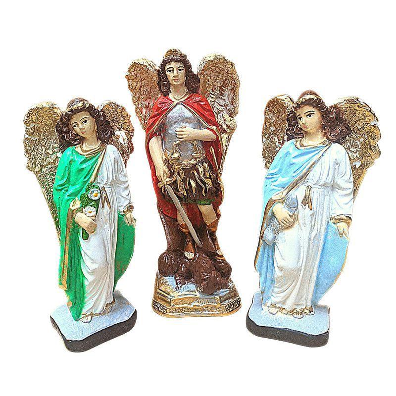 Imagem Três Arcanjo Miguel Gabriel Rafael Para Novena - Divinário ...