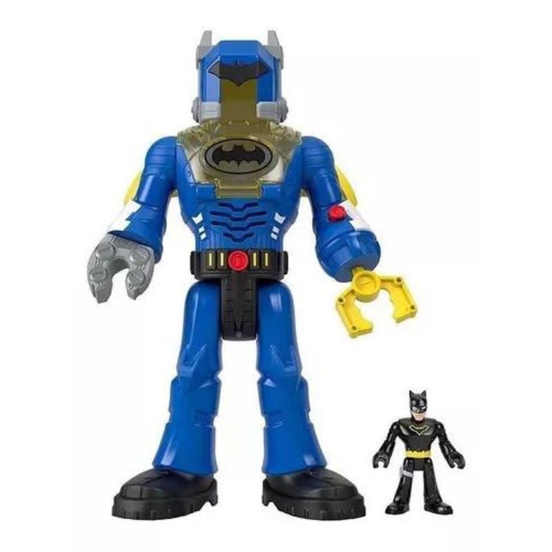 Imaginext Batman Robô De Batalha Azul Com Boneco Batman HGX9 - Mattel ...