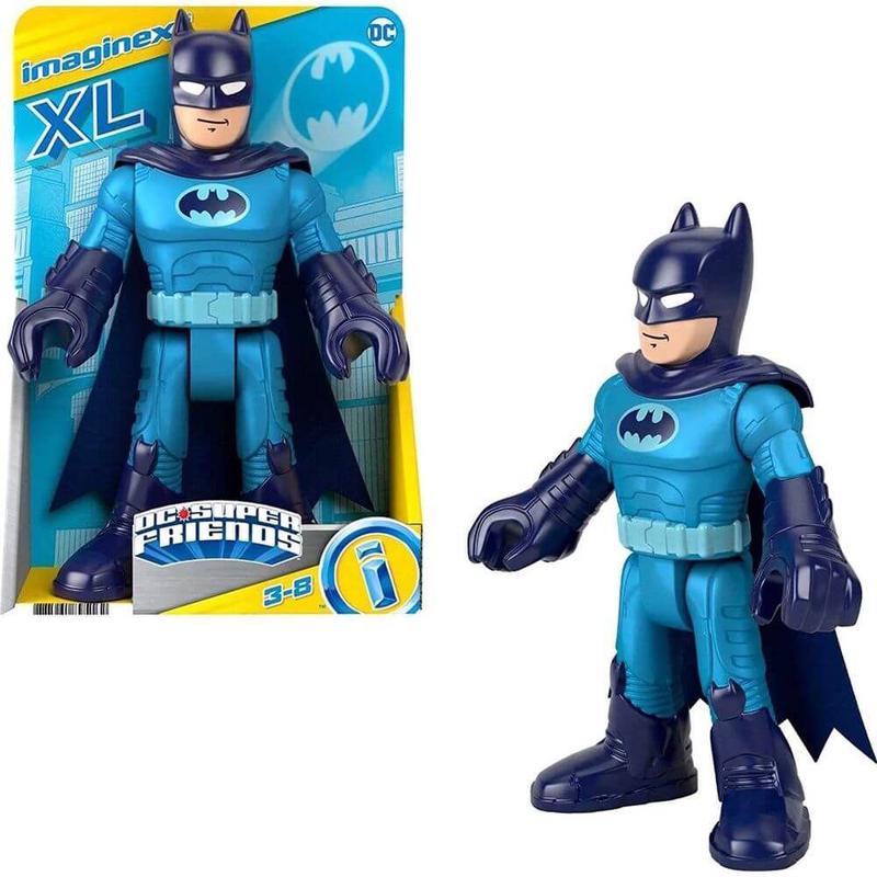 Imaginext XL DC Boneco Articulado 25cm - Batman Azul - Mattel HFD50 ...