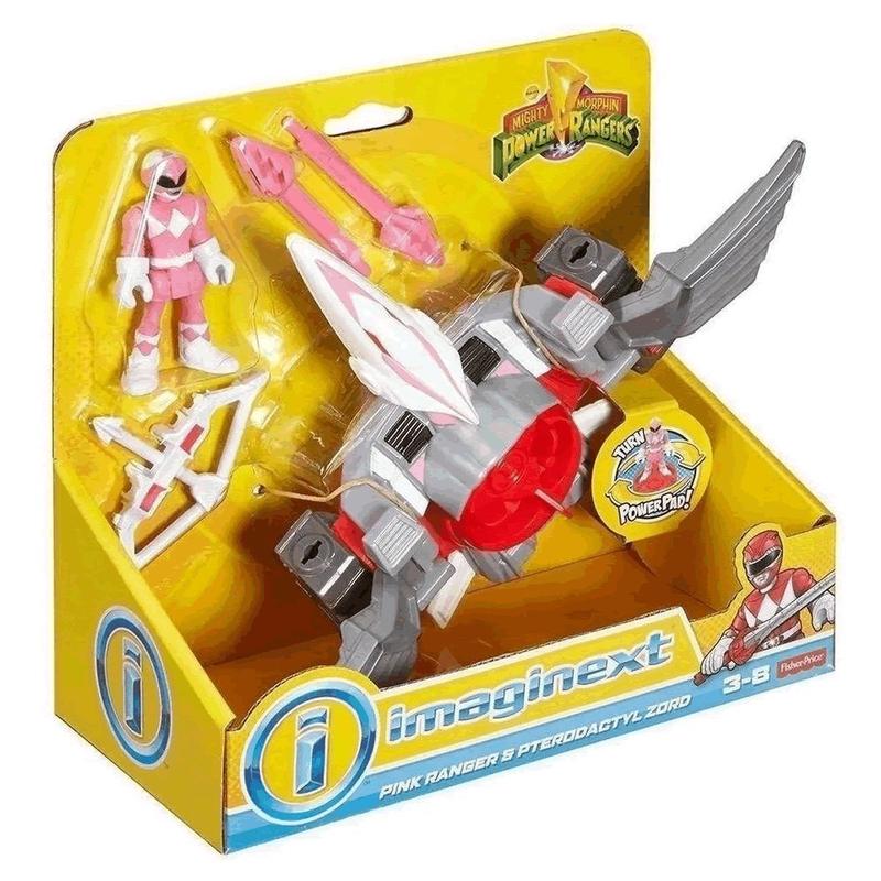 Imaginext Zord Pterodactyl Rosa Power Rangers Mattel - Robô - Magazine ...