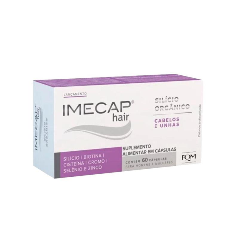 Imecap Hair Cabelos e Unhas Silicio Organico 60 Capsulas ...