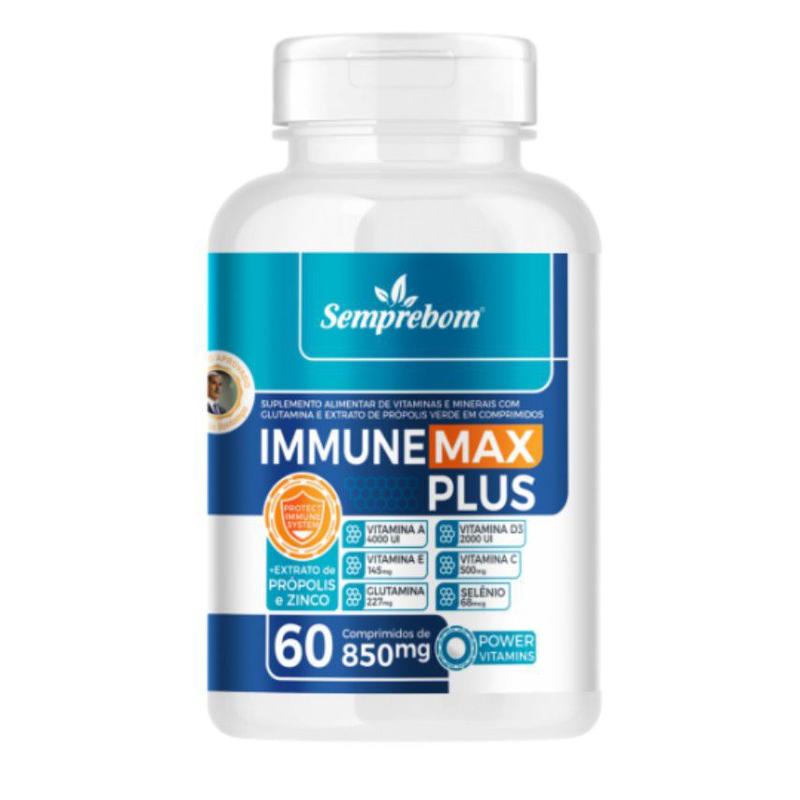 ImmuneMax PLUS Aumento da Imunidade - 60 Comprimidos 8500mg - Semprebom ...